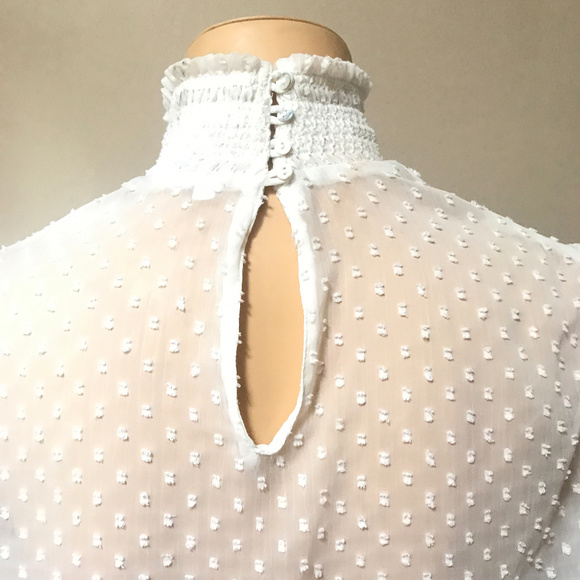 Zara | Tops | Zara Trafaluc Chiffon Bishop Sleeves Blouse | Poshmark